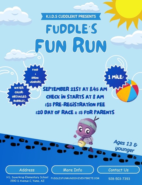K.I.D.S Cuddlekit Presents Fuddle's Fun Run - Family Friendly KCFY 88.1 FM