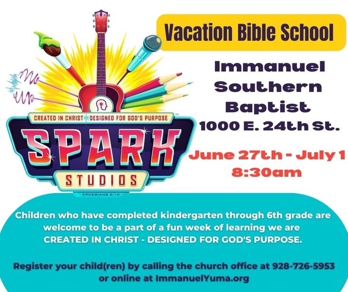 VBS Spark Studio CREATED IN CHRIST - DESIGNED FOR GOD'S PURPOSE ...