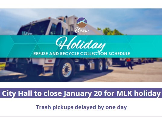 MLK holiday Trash pickup delayed by one day - Family Friendly KCFY 88.1 FM