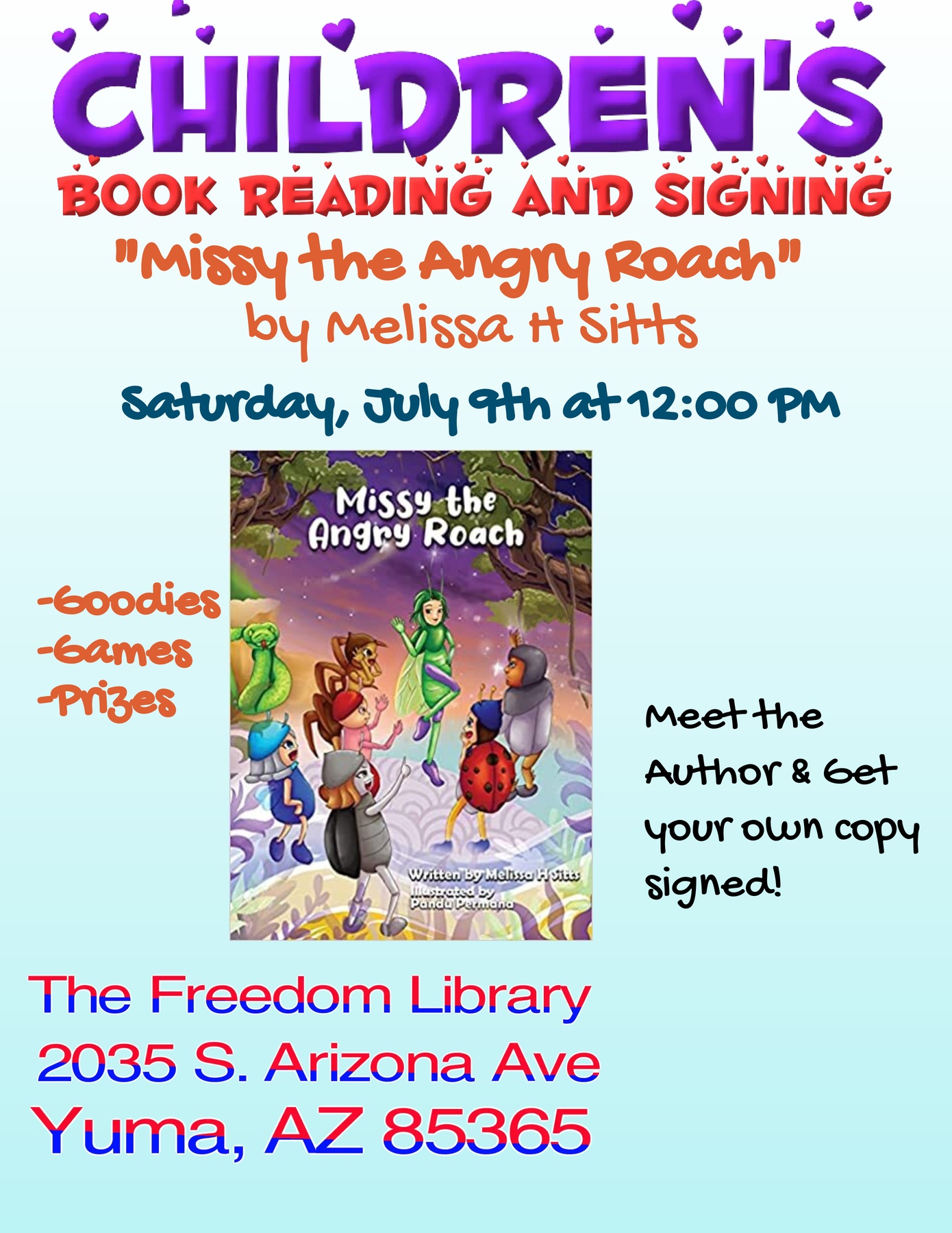 Freedom Library Book Reading and Signing - Family Friendly KCFY 88.1 FM